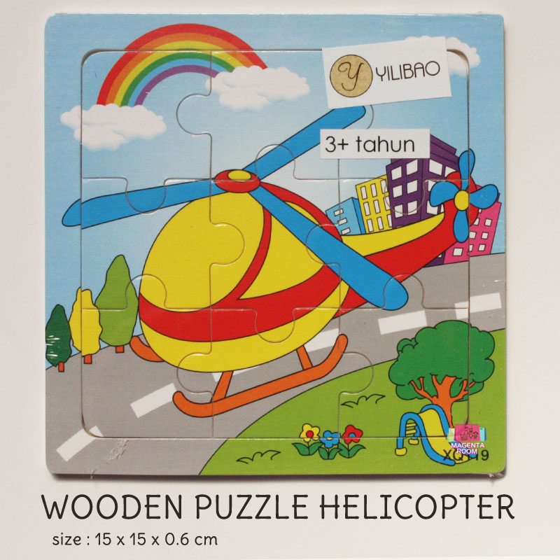 Wooden Puzzle - Helicopter | Magenta Room