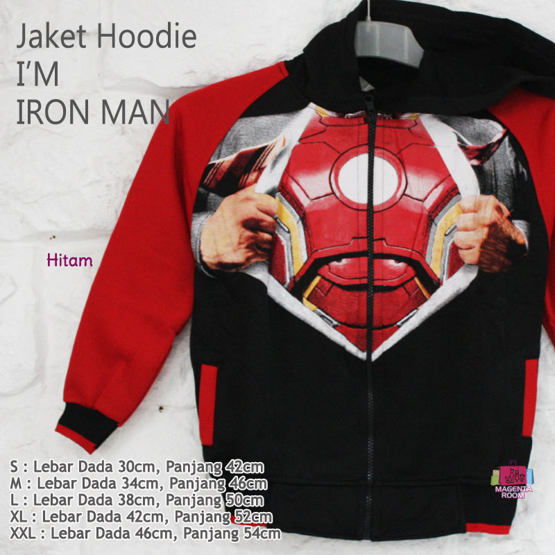 Jaket Hoodie Anak I'm Iron Man | Magenta Room