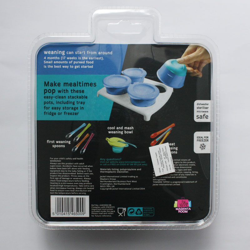 tommee tippee - 4 pop up pots and tray (blue) | Magenta Room