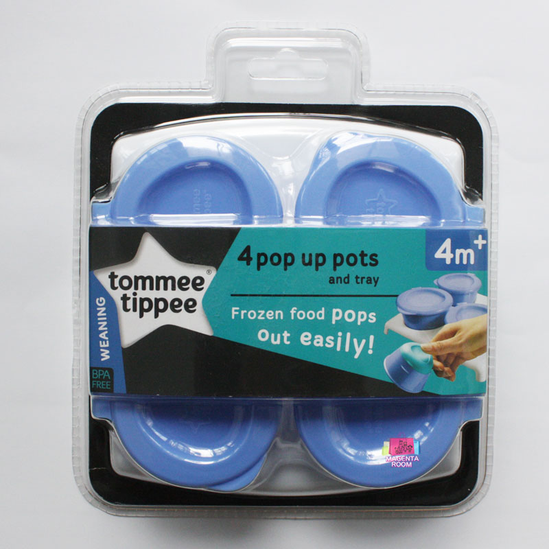 tommee tippee - 4 pop up pots and tray (blue) | Magenta Room